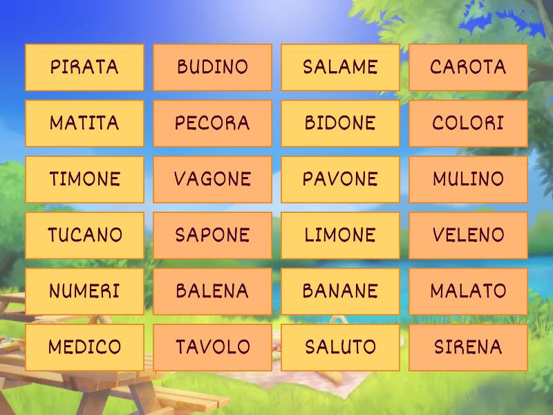 LEGGI parole trisillabe - Fichas giratorias