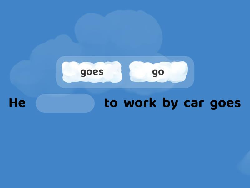 Pr Simple VERBS + S - Complete the sentence