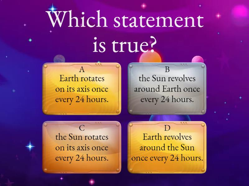 Sun, Moon, and Earth - Quiz