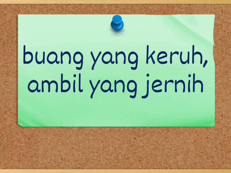 Senarai Peribahasa Primari 5 - 6 [1-10] - Flash cards