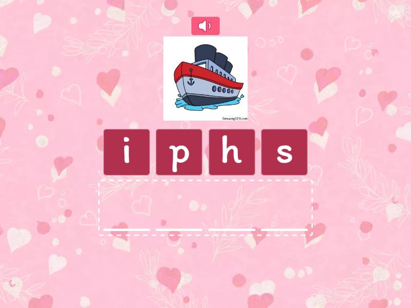 "sh" words - Anagrama