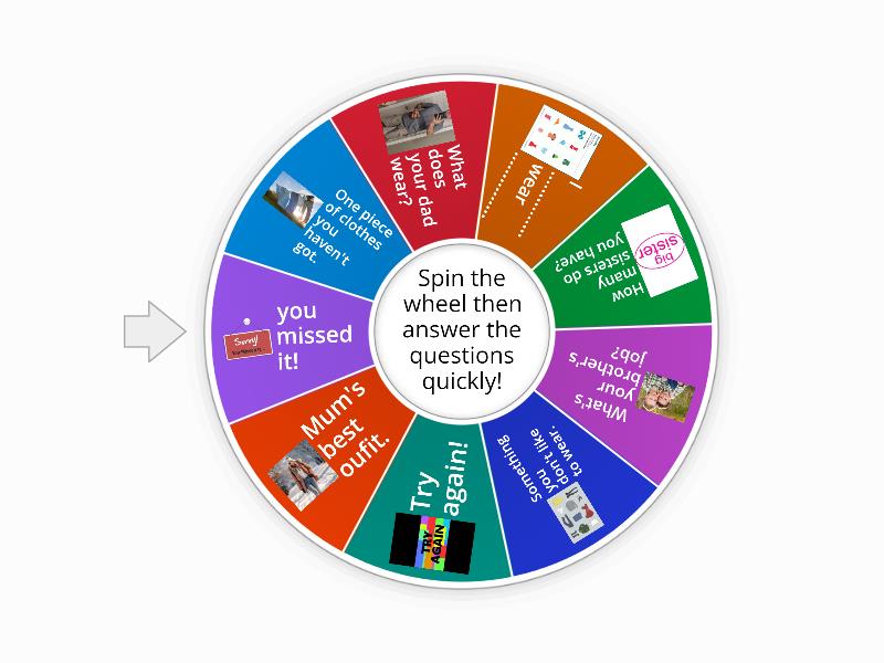 Clothes - Spin the wheel