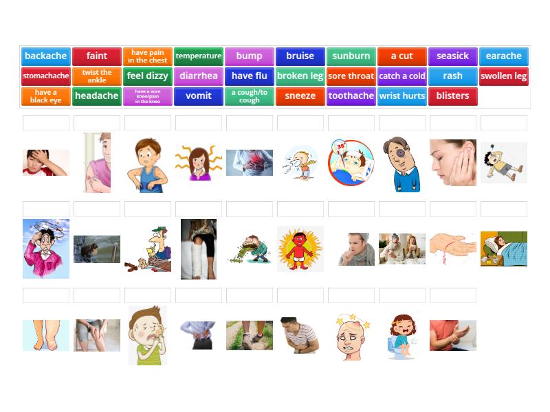 EF Upper-Inter Illnesses Unit 2 - Match up