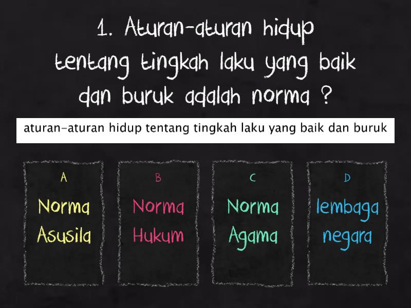 TTS-Norma dalam kehidupan sehari hari. - Cuestionario