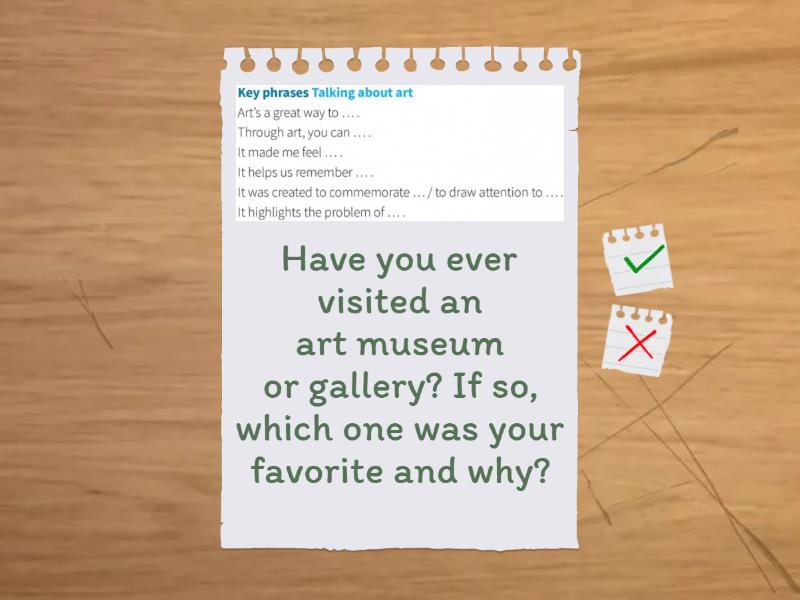 The purpose of art! - Flash cards