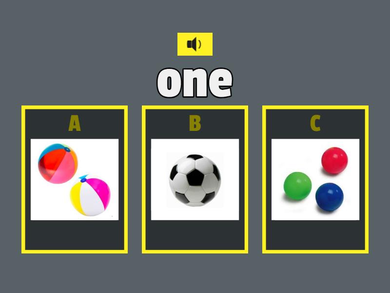 Numbers from 1 to 3 - Quiz