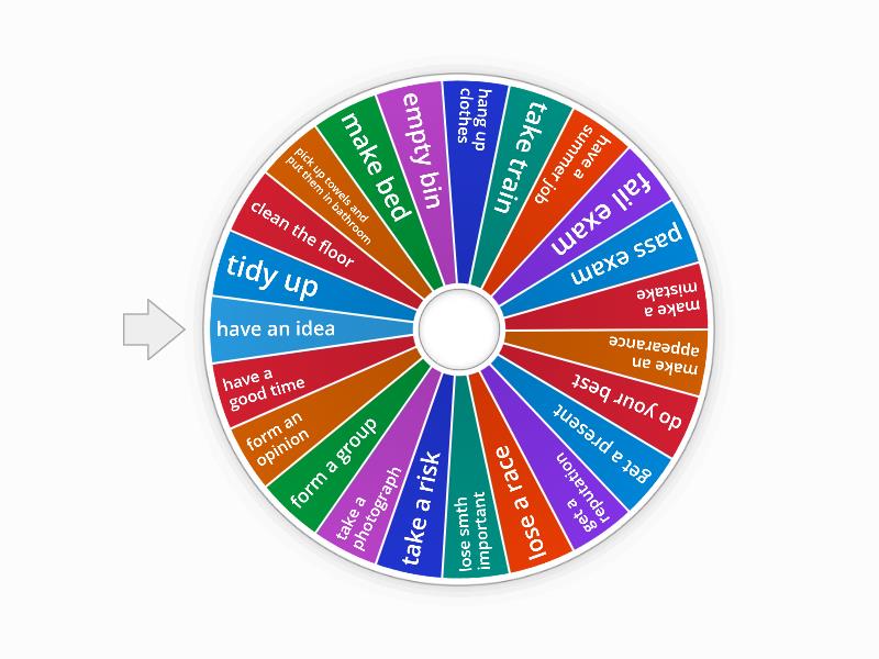 Collocations B1 - Spin the wheel
