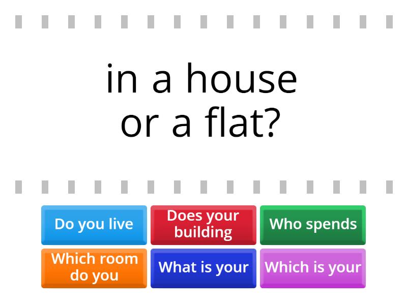 Questions about home - Find the match