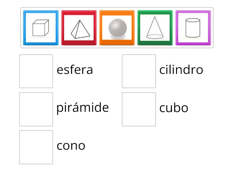 Figuras sólidas - Une las parejas