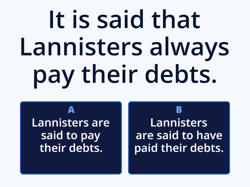 Impersonal Reporting Structures: choose the correct option + explain - Quiz