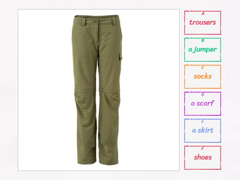 Clothes : vocabulary - Quiz