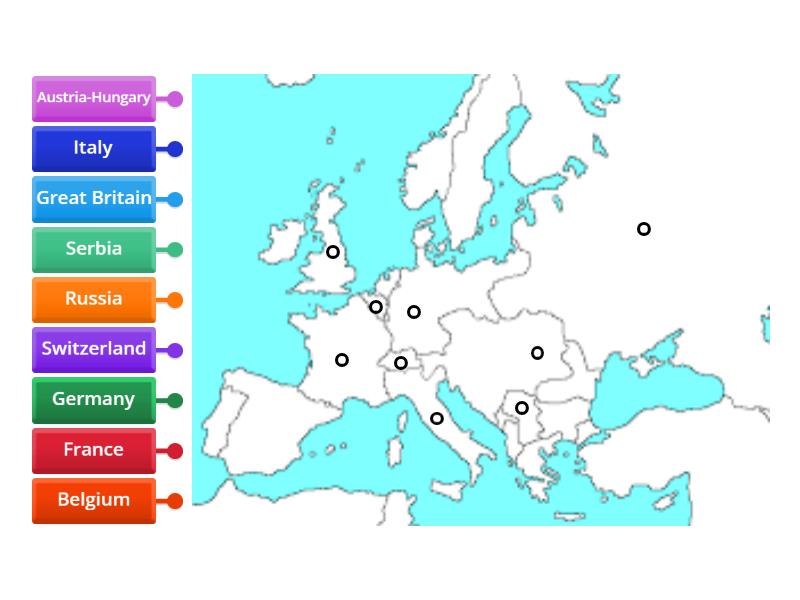WW1 Before the War Map! Practice - Labelled diagram