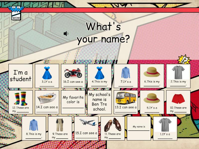 Review Speaking Test Grade 2 - Cada oveja con su pareja