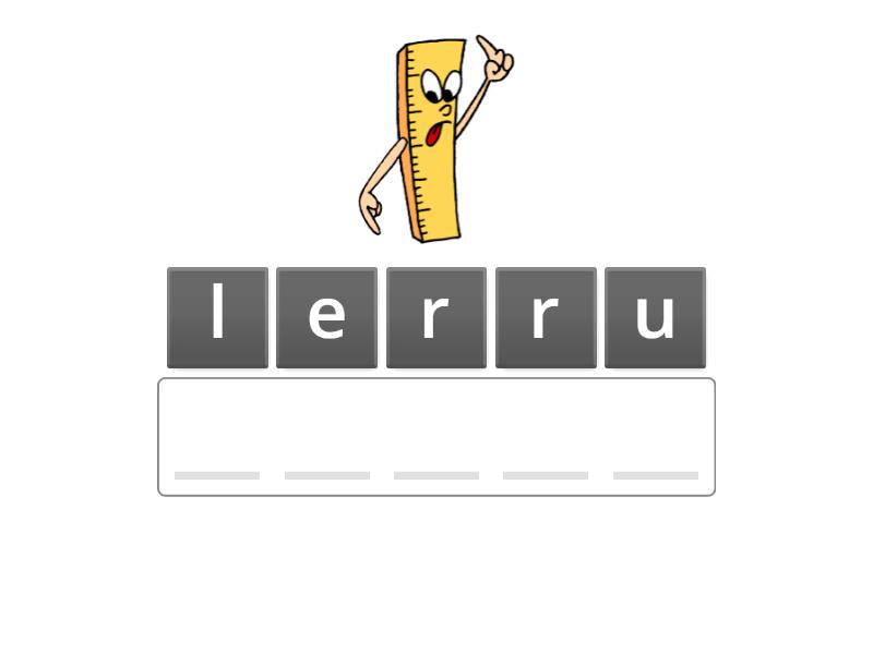 FF1. School things - Anagram