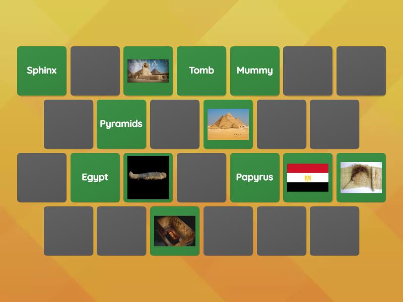 Memory Ancient Egypt - Matching pairs