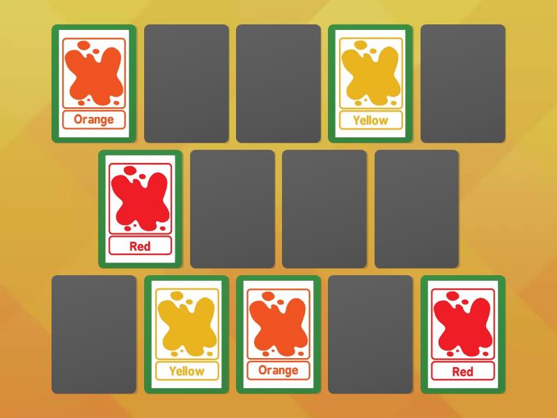 THE COLORS - Matching pairs