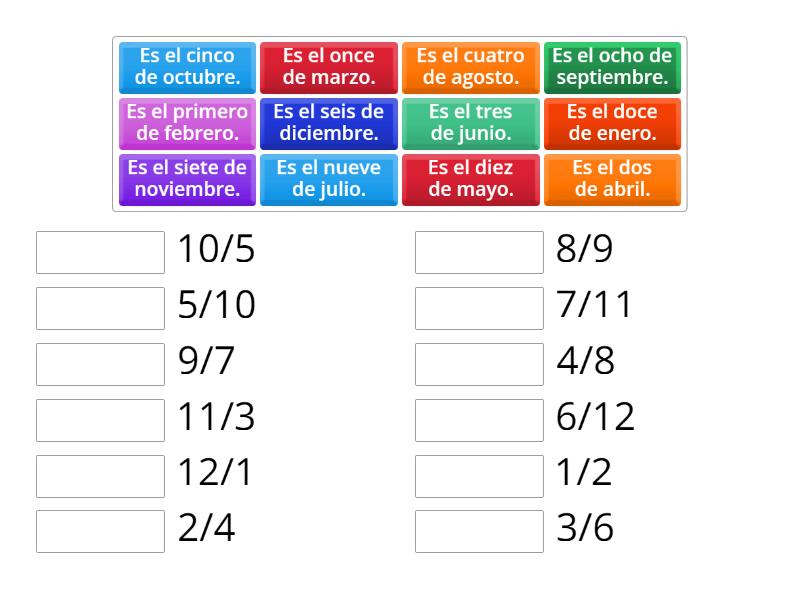 Practica de la Fecha (Date) - Match up