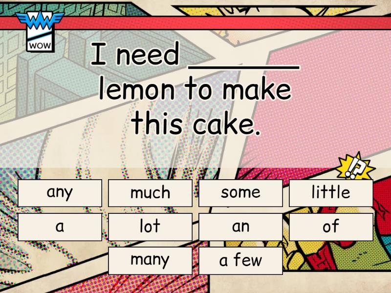 ELEMENTARY REVIEW 4 - QUANTIFIERS - Find the match