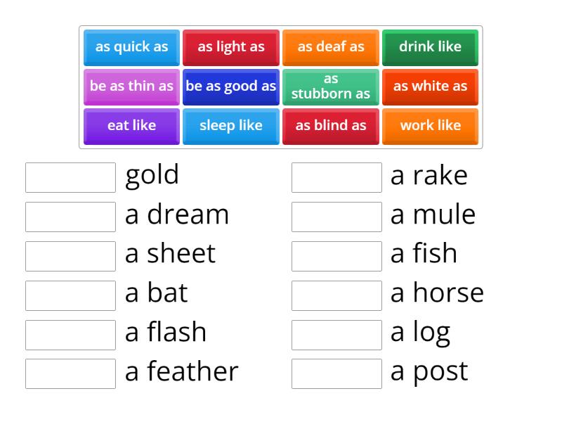 EF Advanced 8a similes - Match up