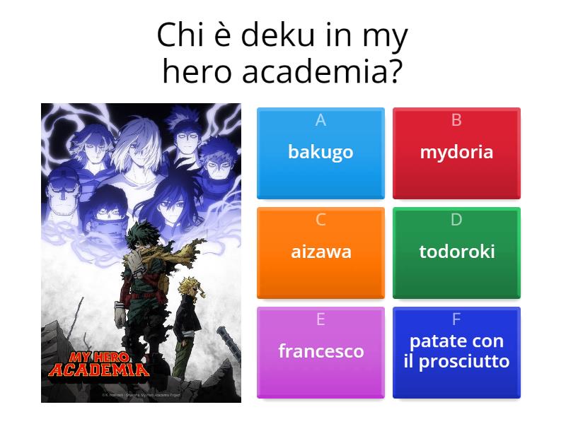 my hero academia - Quiz