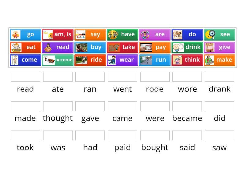 A1: Irregular verbs - Match up
