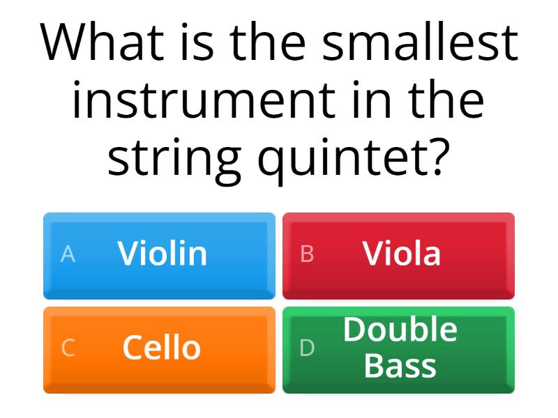 String Quintet - Quiz