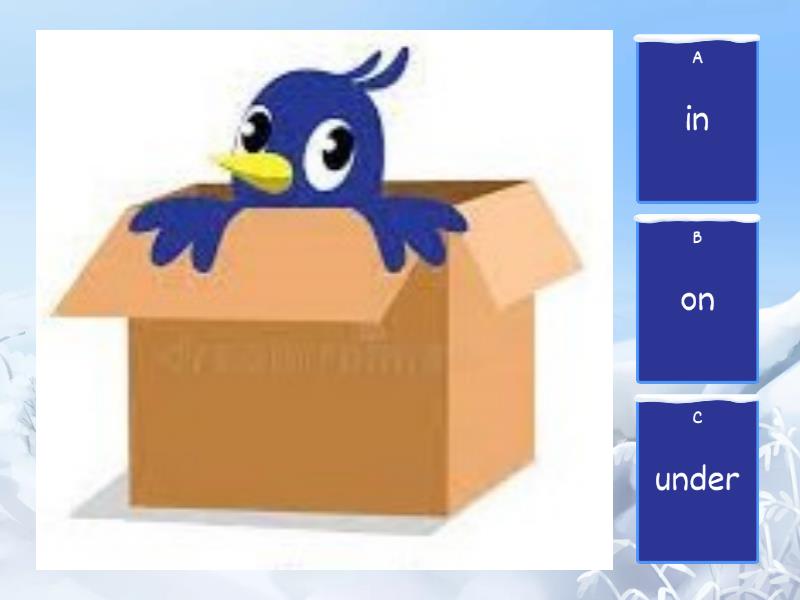 in - on - under - Quiz