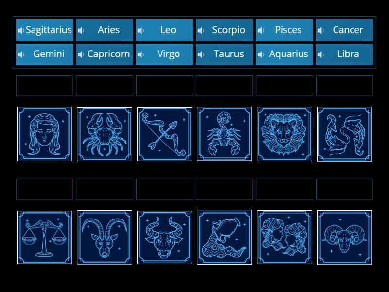 Signs of zodiac (CC 30 A2) - Match up