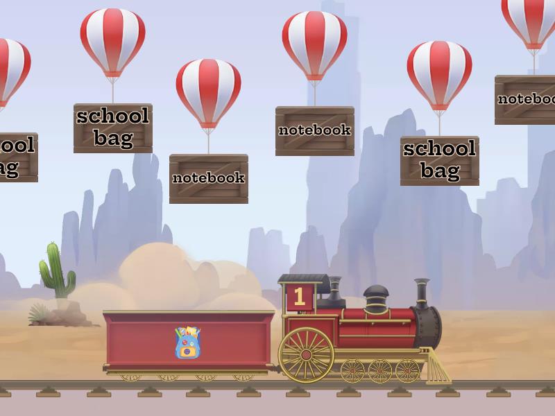 School items - Balloon pop