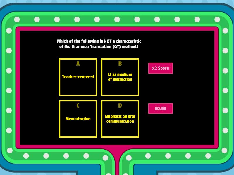 TEFL QUIZ - Gameshow quiz