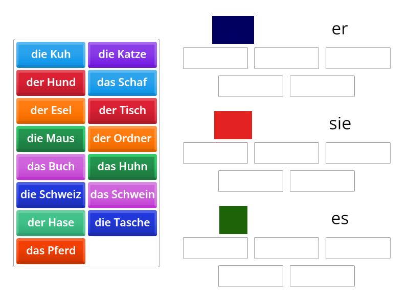 Alpha 2 Kapitel 14 Er, sie oder es? - Group sort