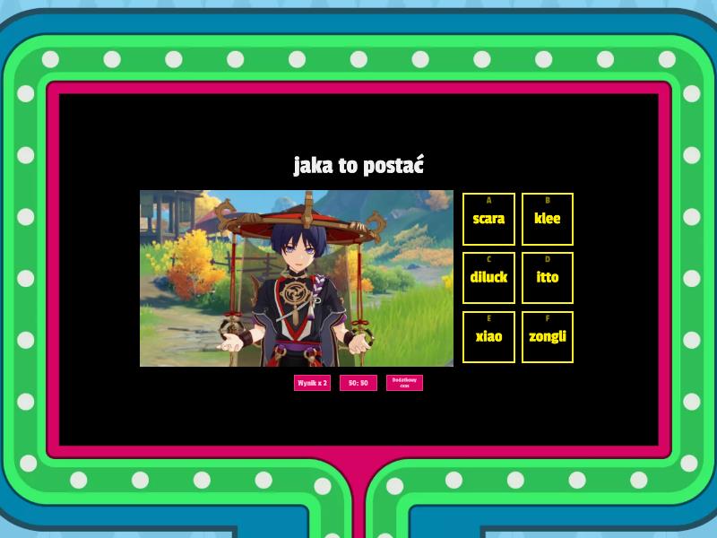 Geneshin impact - Gameshow quiz