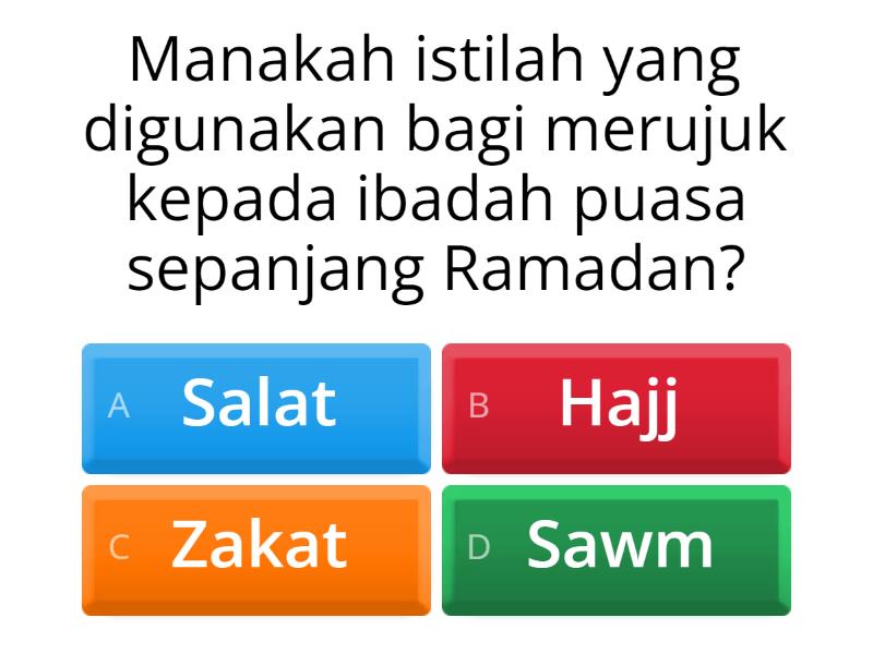 Kuiz Ramadan Siri 1 1445H / 2024M - Quiz