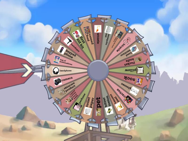 Desert Survival Spin Wheel - Spin the wheel
