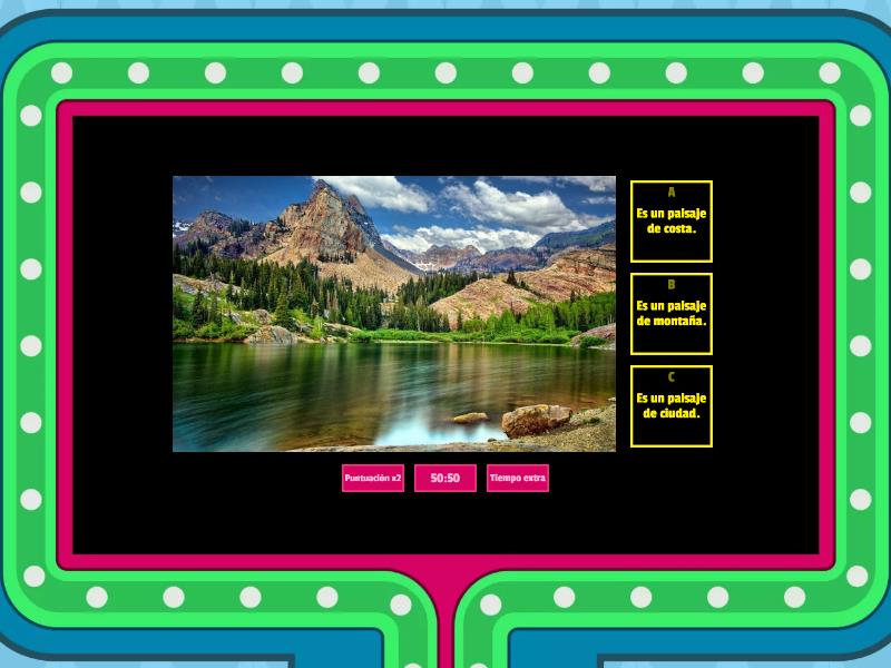 Lengua Materna: descripción de paisajes - Gameshow quiz