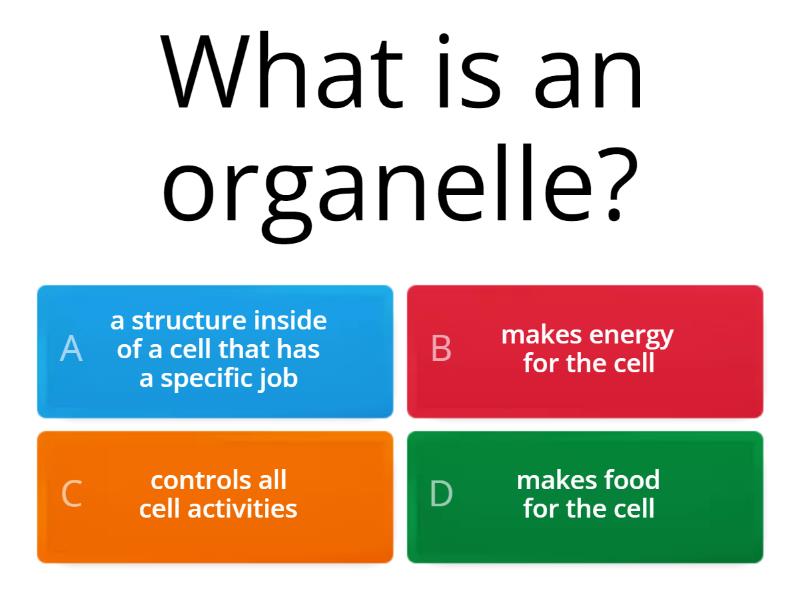 Parts of a Cell - Quiz