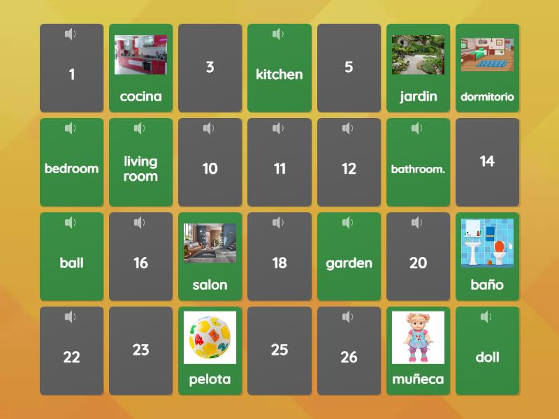 prueba ingles - Matching pairs