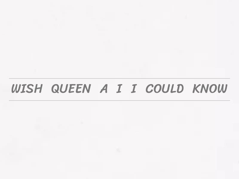 LETTER Q01 - Unjumble