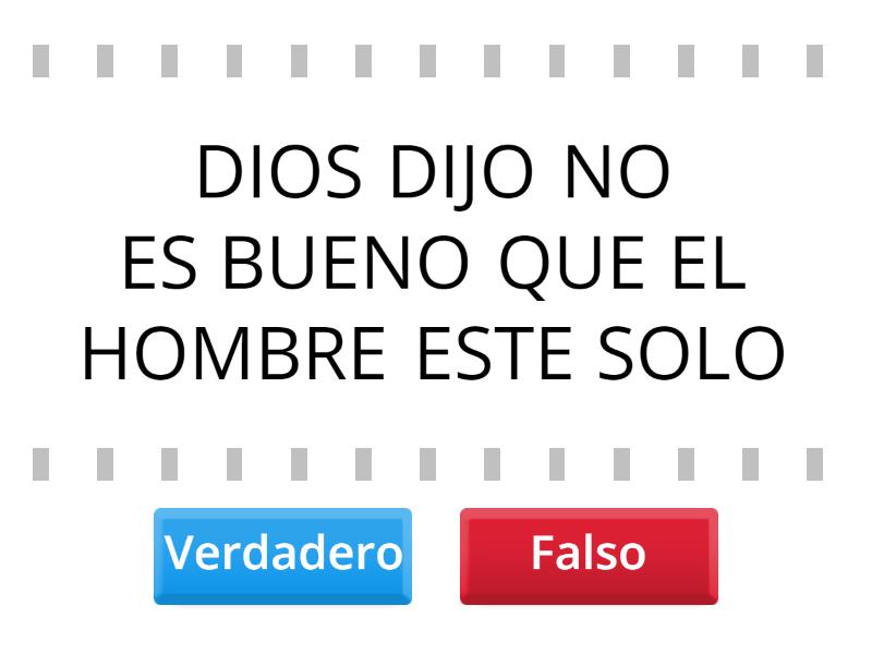 REPASO DE GENESIS - Verdadero o falso