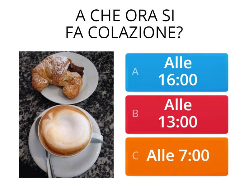 L'OROLOGIO: a che ora... - Quiz