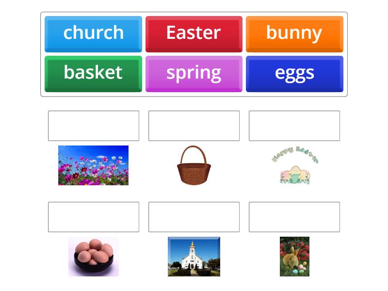 Easter vocabulary - Match up