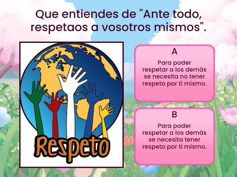 Lectura Comprensión (Valor del Respeto) - Cuestionario