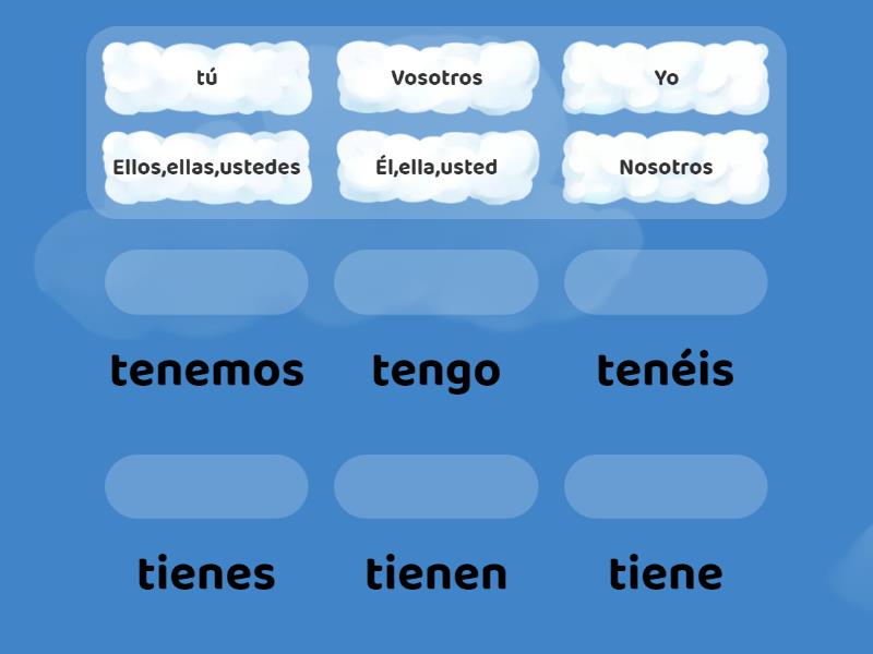 Verbo tener - Match up