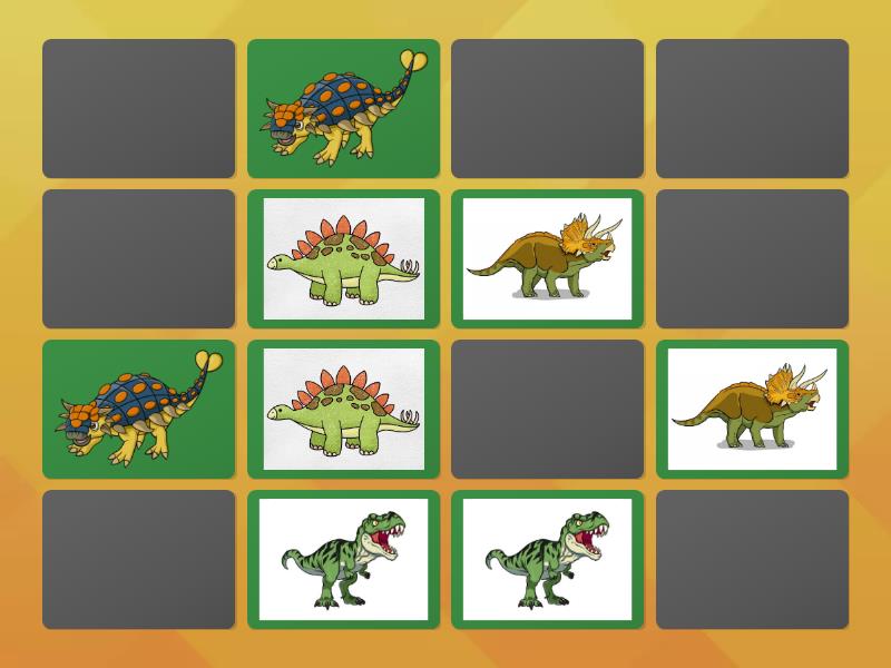 Dinosaurs - matching - Matching pairs