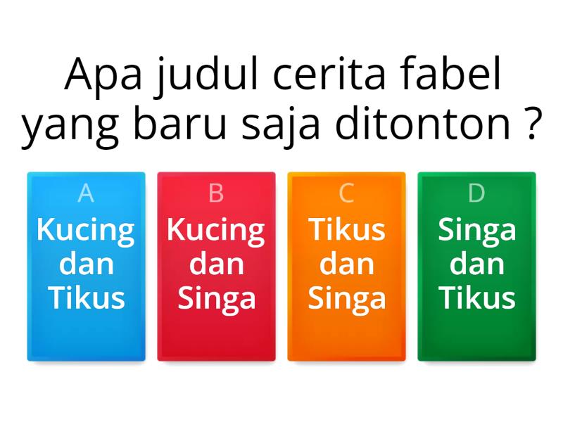 PPT FABEL - Quiz