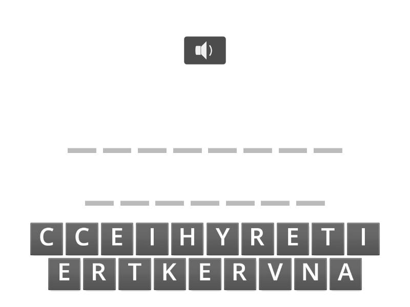 Personality types - Spell the word