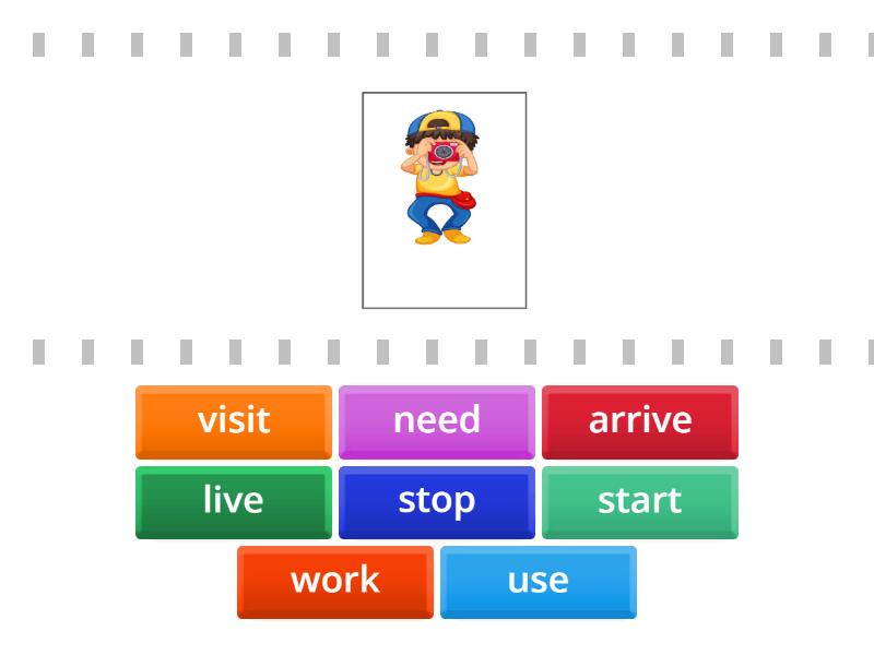 Match verbs with pictures - Find the match