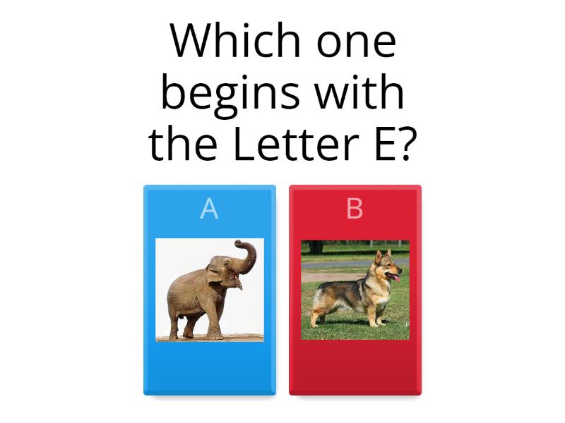 Letter E - Quiz