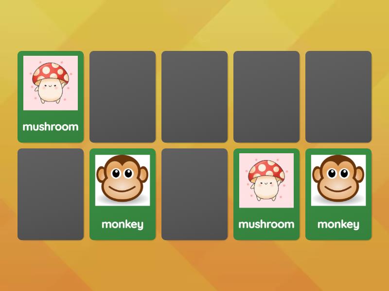 LETTER M memory - Matching pairs