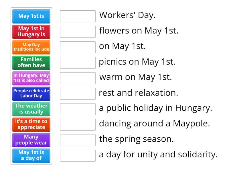 May 1st A1 - Match up